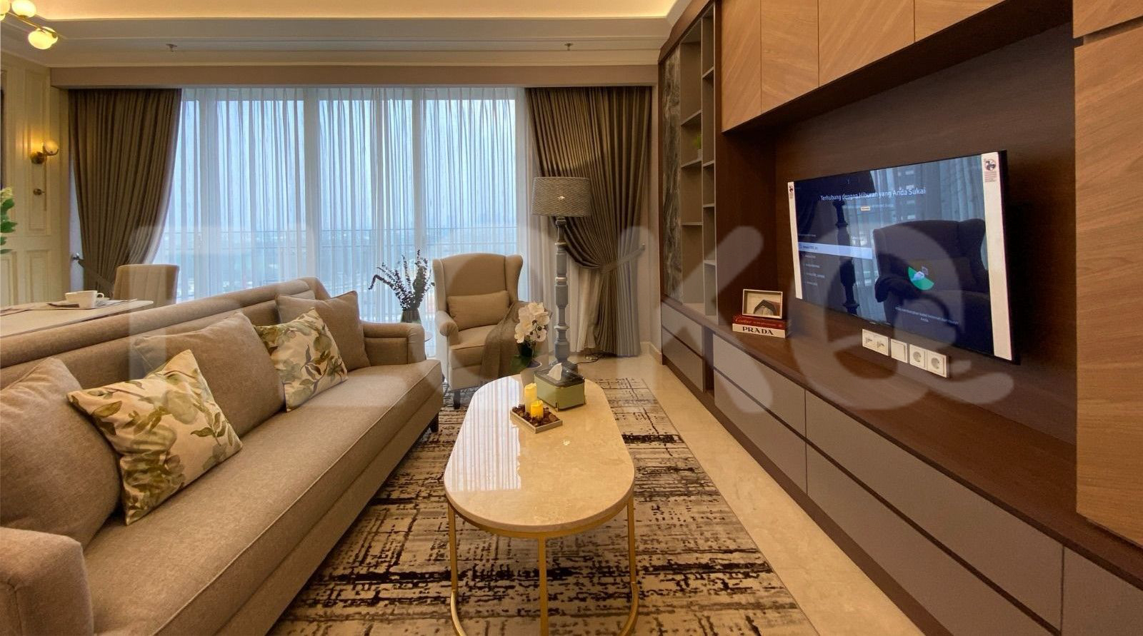 Sewa Tipe 3 Kamar Tidur Di Lantai 21 Apartemen Pondok Indah Residence